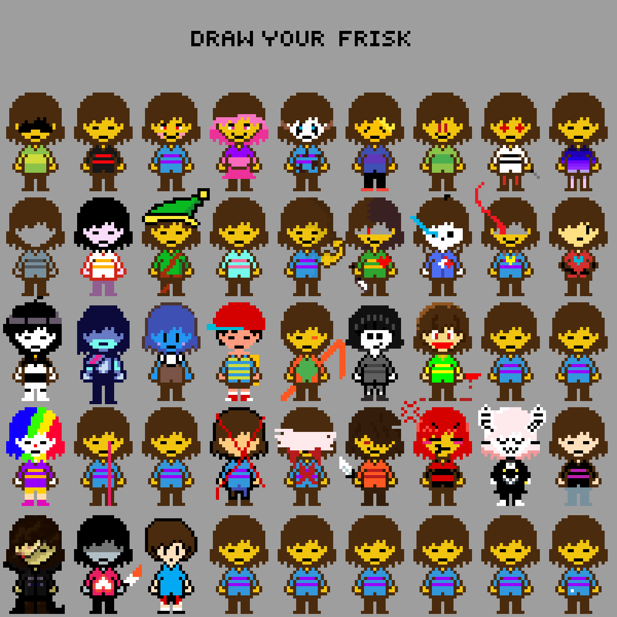 Pixilart - Frisk Collab by OwO-k