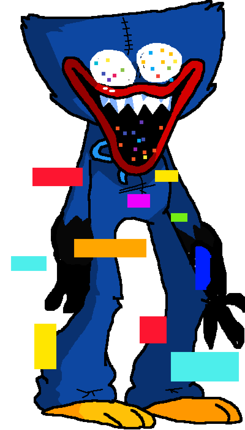 Pixilart - Corrupted Huggy Wuggy by hr394674