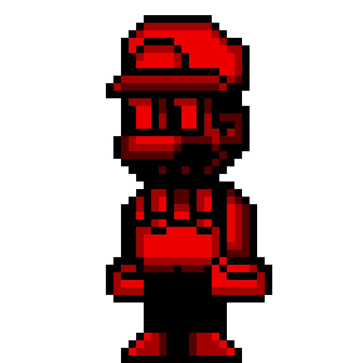 Pixilart - Custom Mario Sprite With Virtual Boy Palette by NickB2