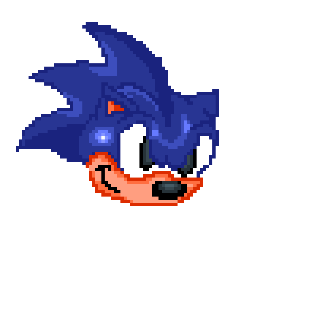 Pixilart - Classic Mowhawk Sonic by Scribbitcreator