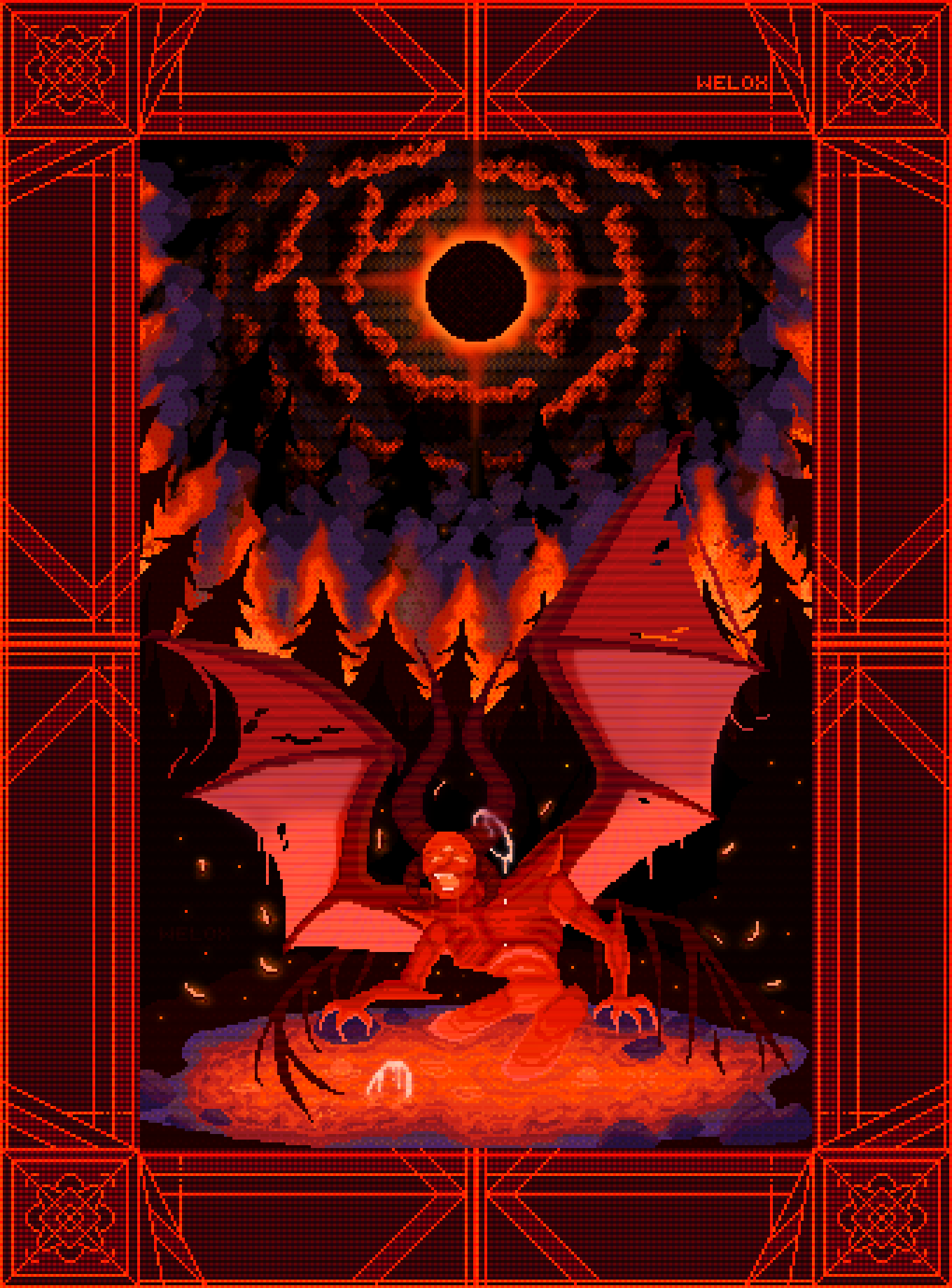 Pixilart - Demon rising by Welox