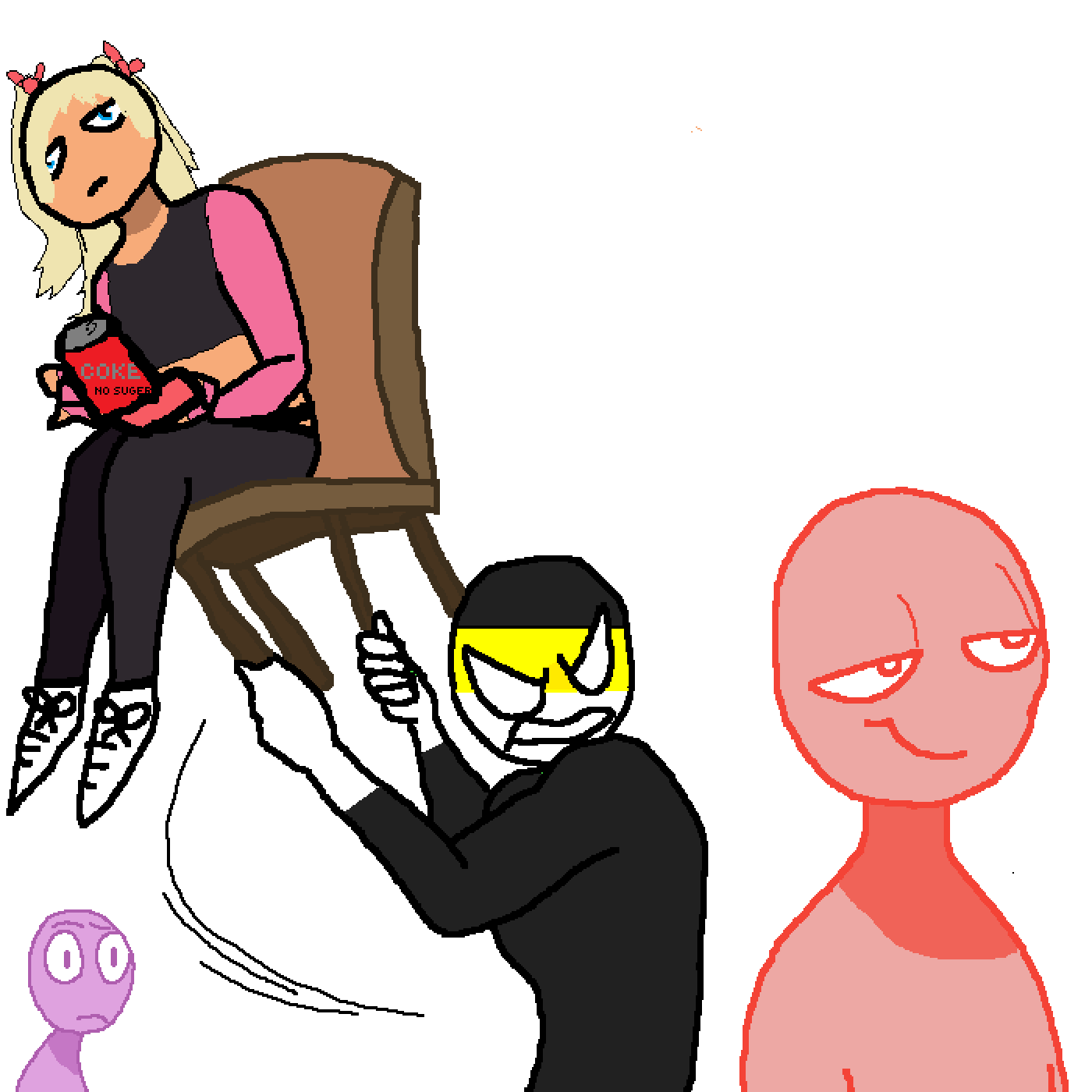 Pixilart - Hit with a chair base by Empire-of-god