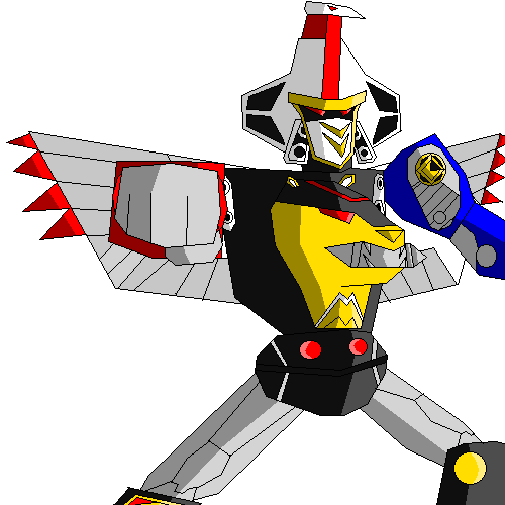 Pixilart - Ninja Falcon Megazord by hunters4658