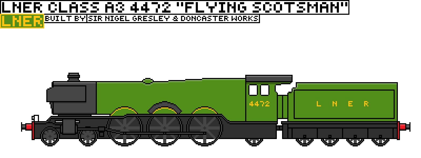 Pixilart - LNER Class A3 4472 "Flying Scotsman" by Kubsamboll