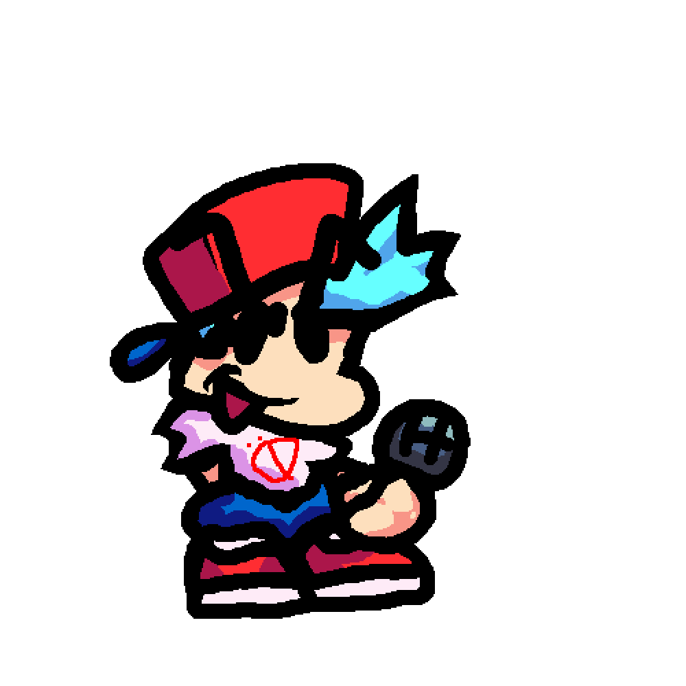 Pixilart - bf fnf by loulega