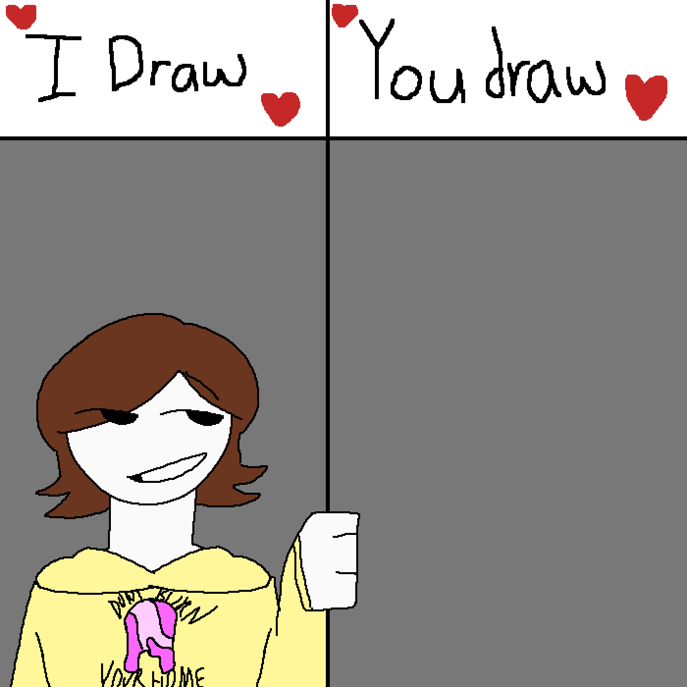 Pixilart - I Draw You Draw Base Collab (Oxi) by transtoycar