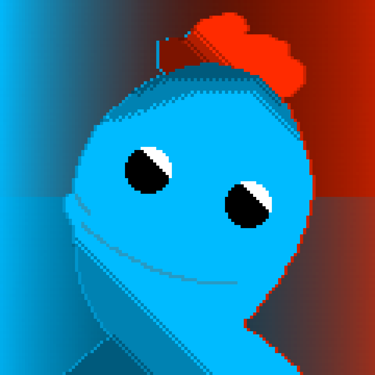 Pixilart - Mr. Meeseeks by BlueChar17