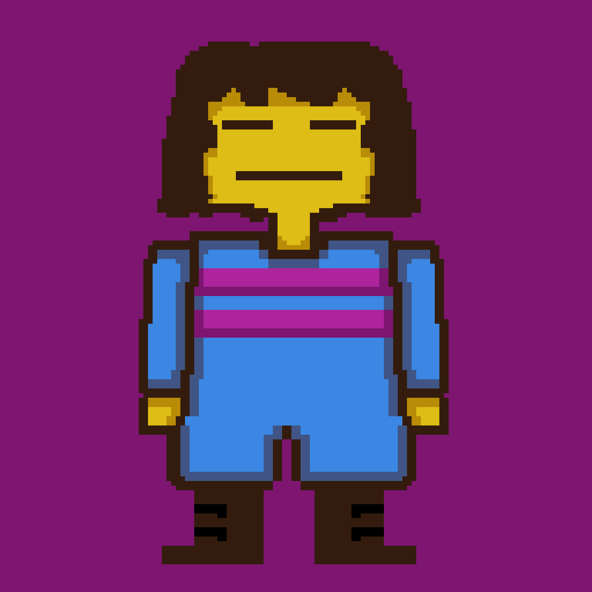 Pixilart - frisk (undertale) by xaniel