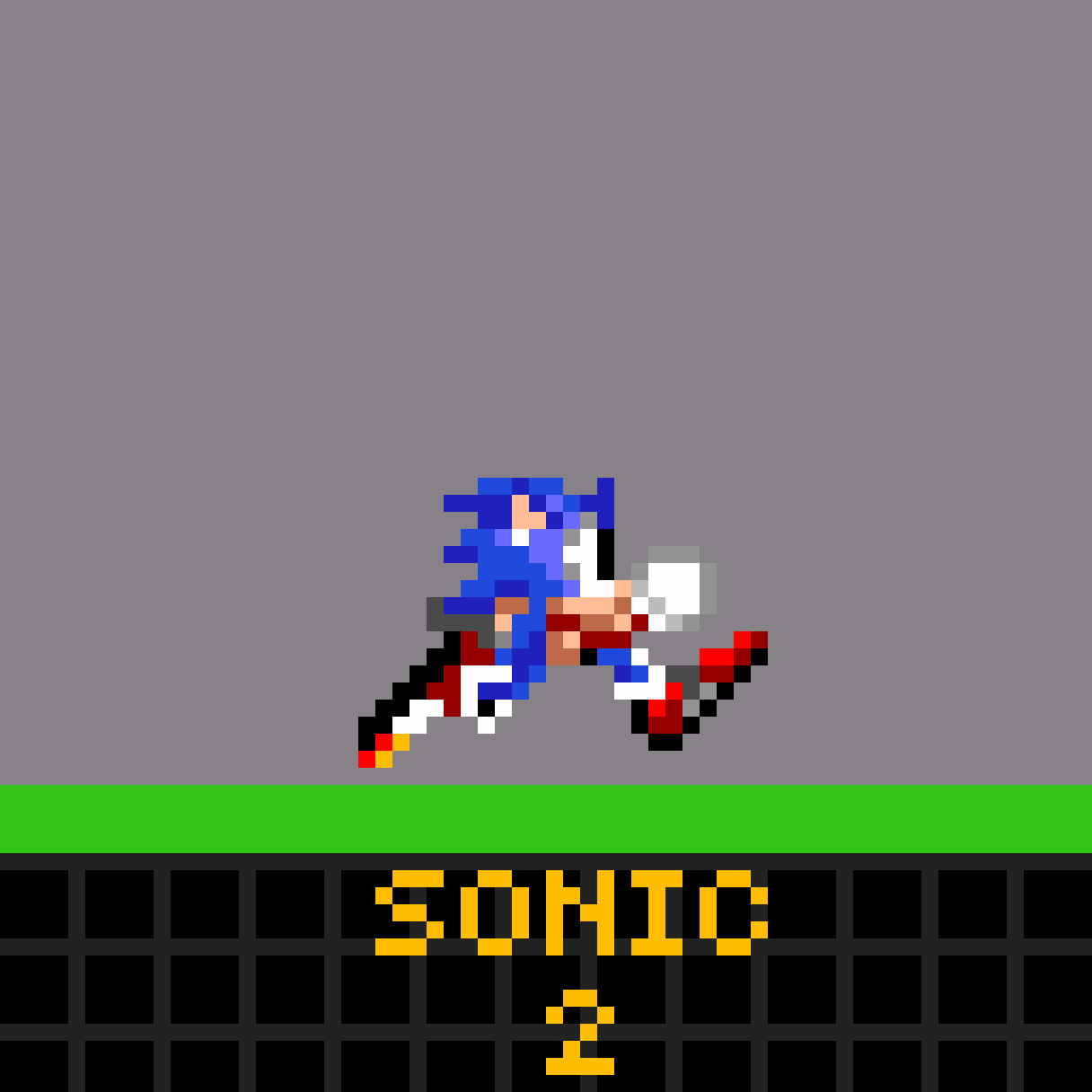 Pixilart - Sonic 2 mini walk cycle by Happy-yamper