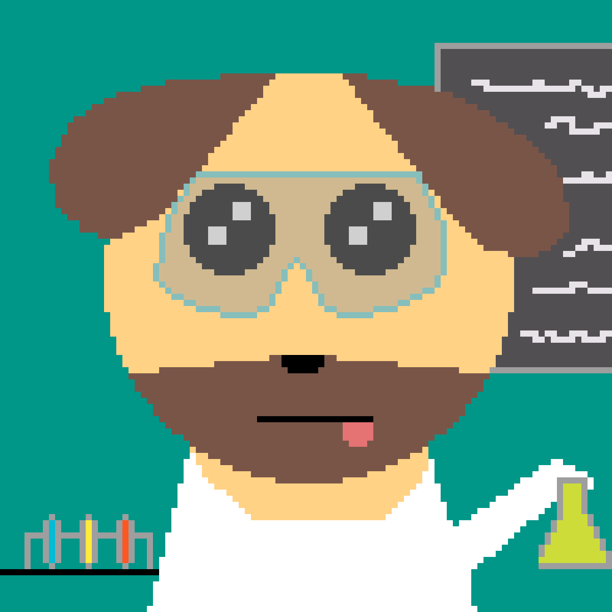 Pixilart - Science Pug by bubbamachado15