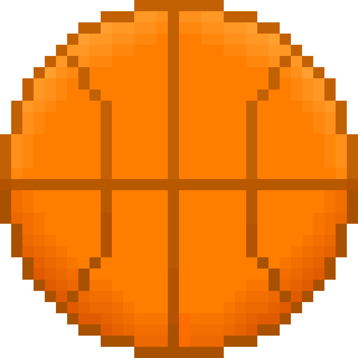 Pixilart - 32x32 Basketball by Hotdogstar9