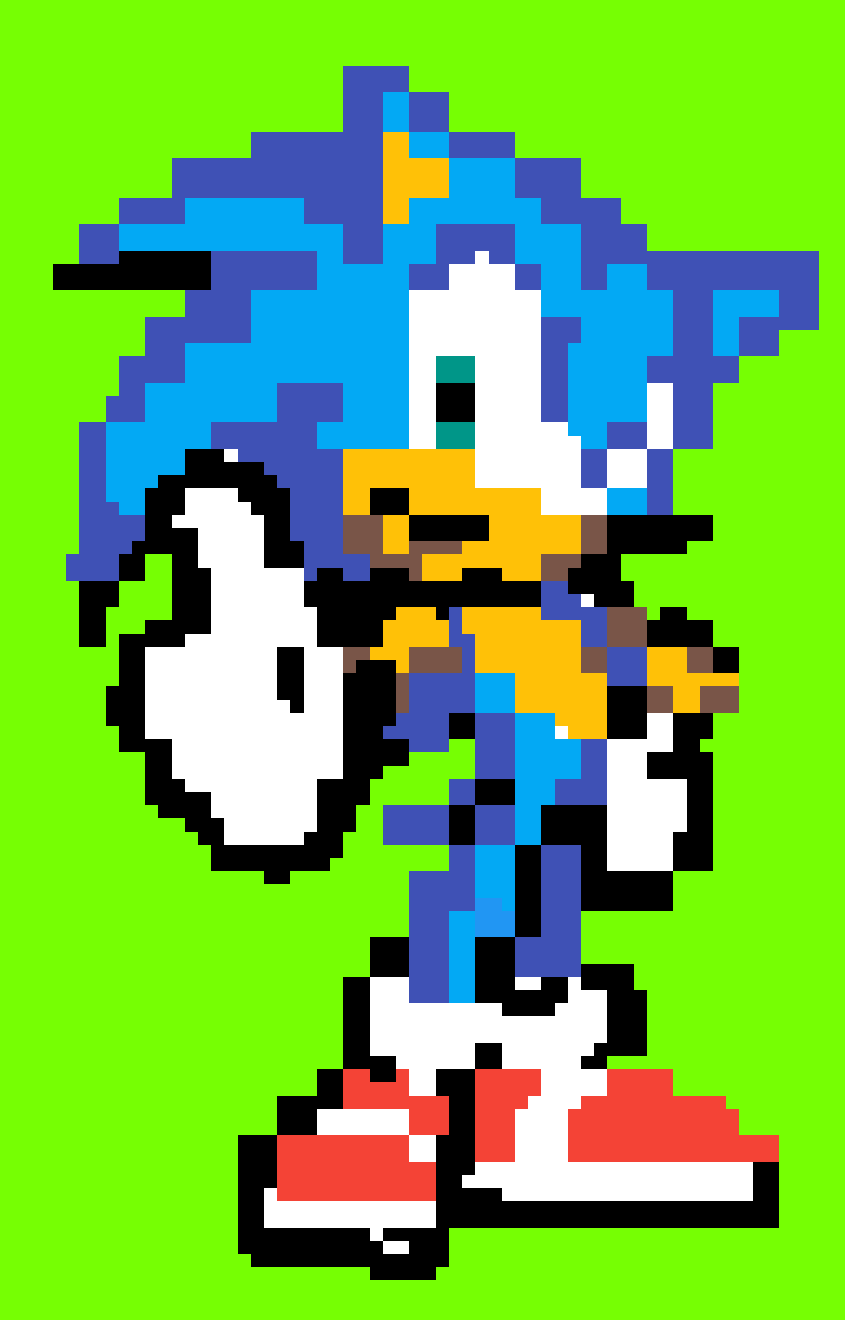 Sonic Pixel Art Pixel Art 8bit Sonic All Characther" Sticker For Sale