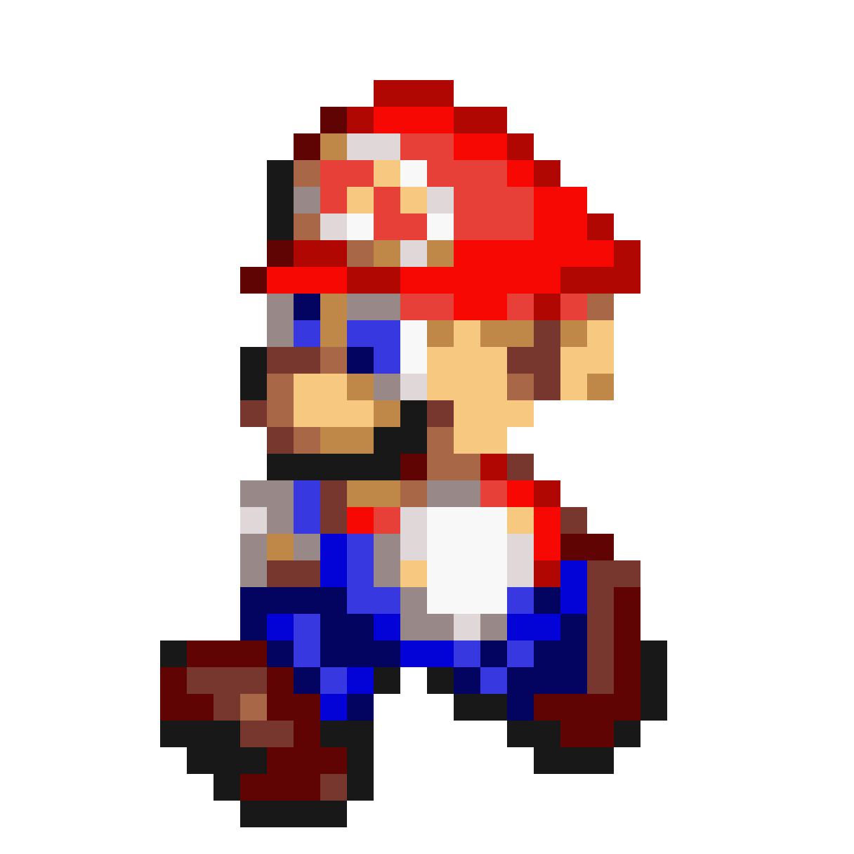 Pixilart - mario diagonal front crop fix by camkachu