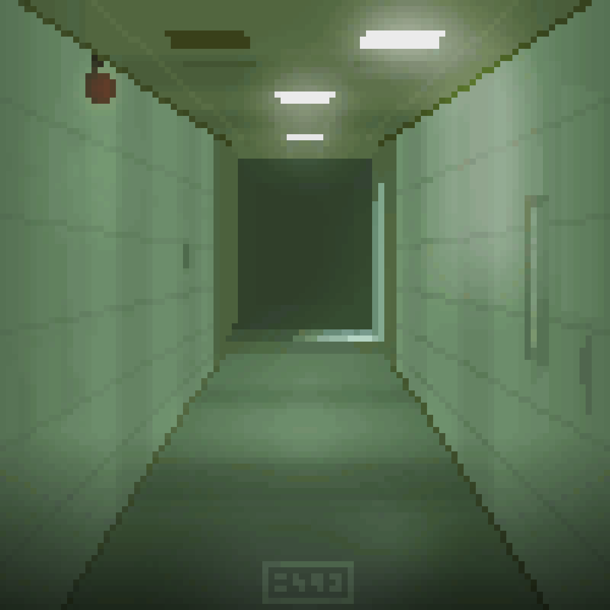 Pixilart - Deep hallway / BackRoom by SnowHex