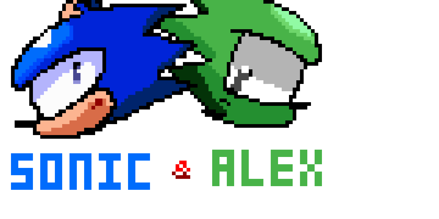 Pixilart - Sonic and alex by Amonguspisonic