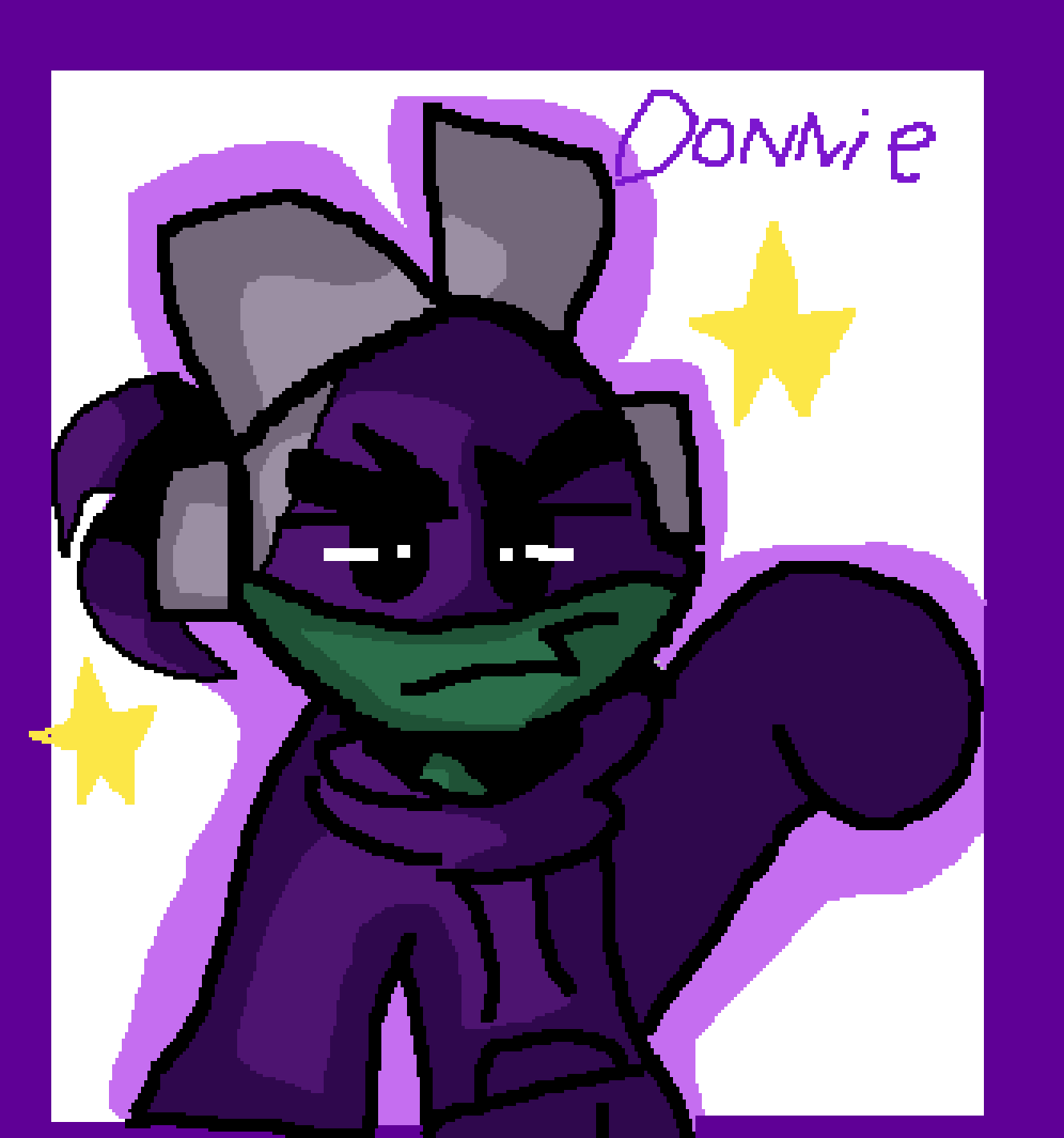 Pixilart - Donnie ROTTMNT 🐢💜👍! by D3M0NGirl