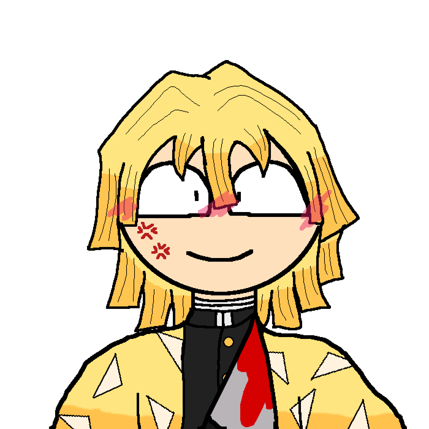Pixilart - Zenitsu when you hurt Nezuko by ObanaisSnake