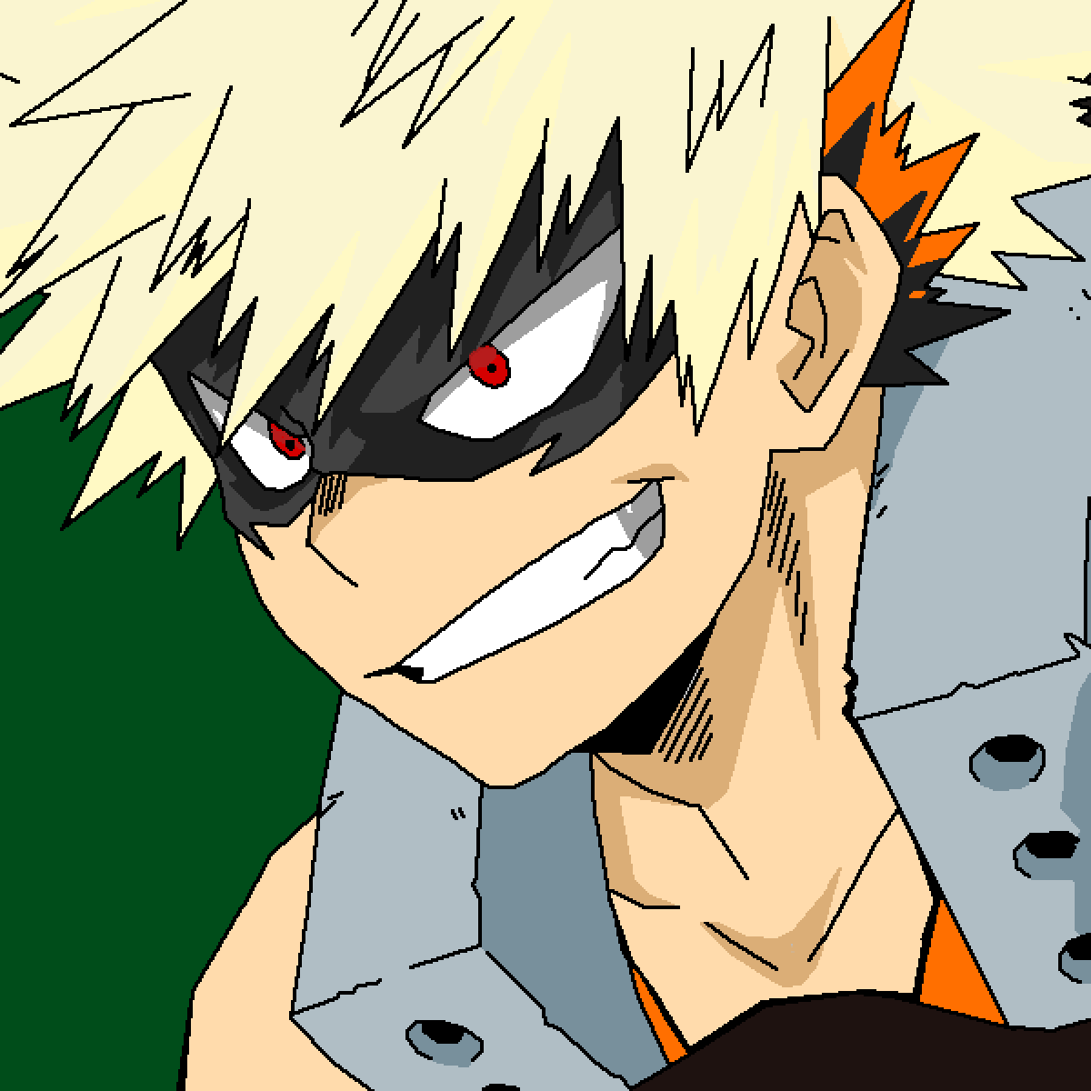 Pixilart - Katsuki Bakugo Base by KK8311