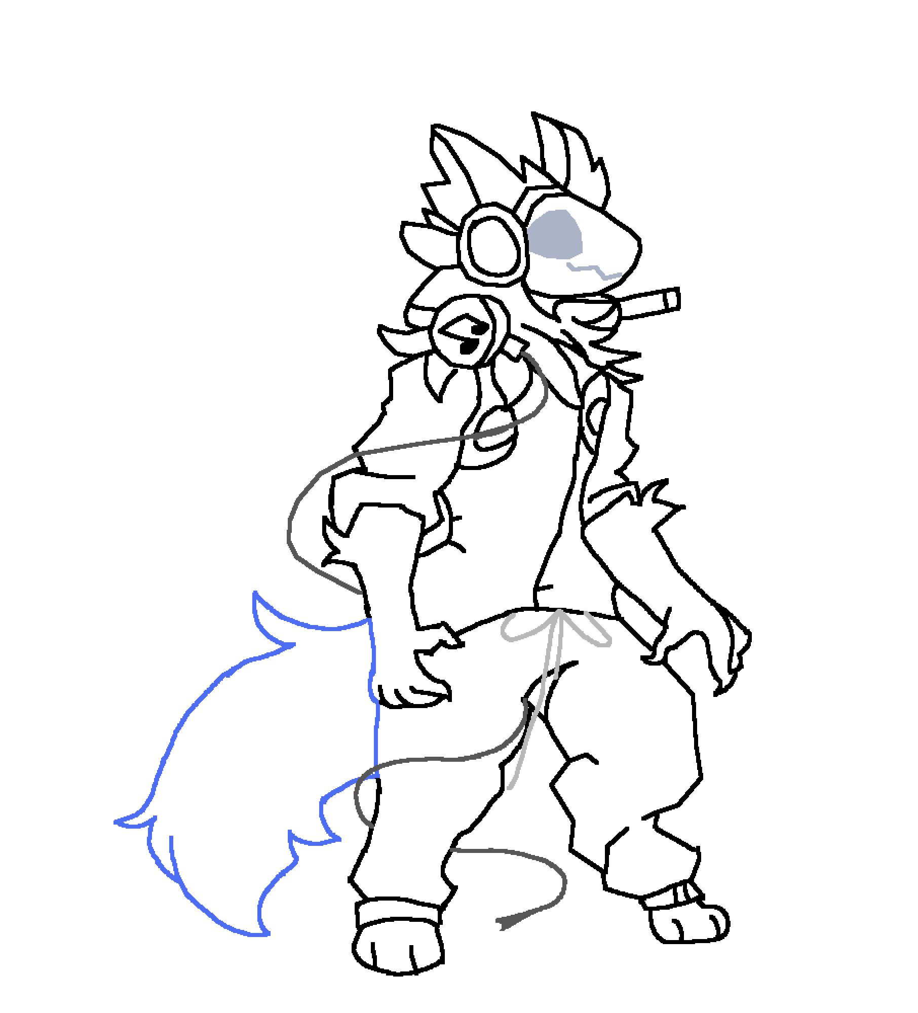 Pixilart - Protogen in a hoodie Base! (read desc!) =3 by banana-proto27