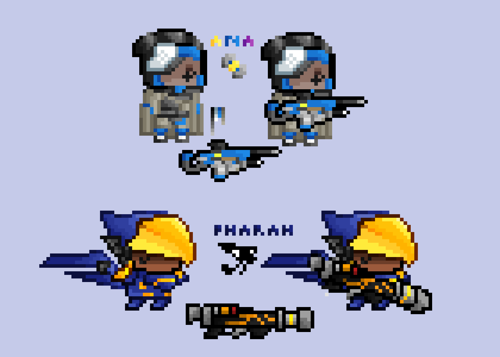 Pixilart - Ana and Pharah Amari by quinn-the-based