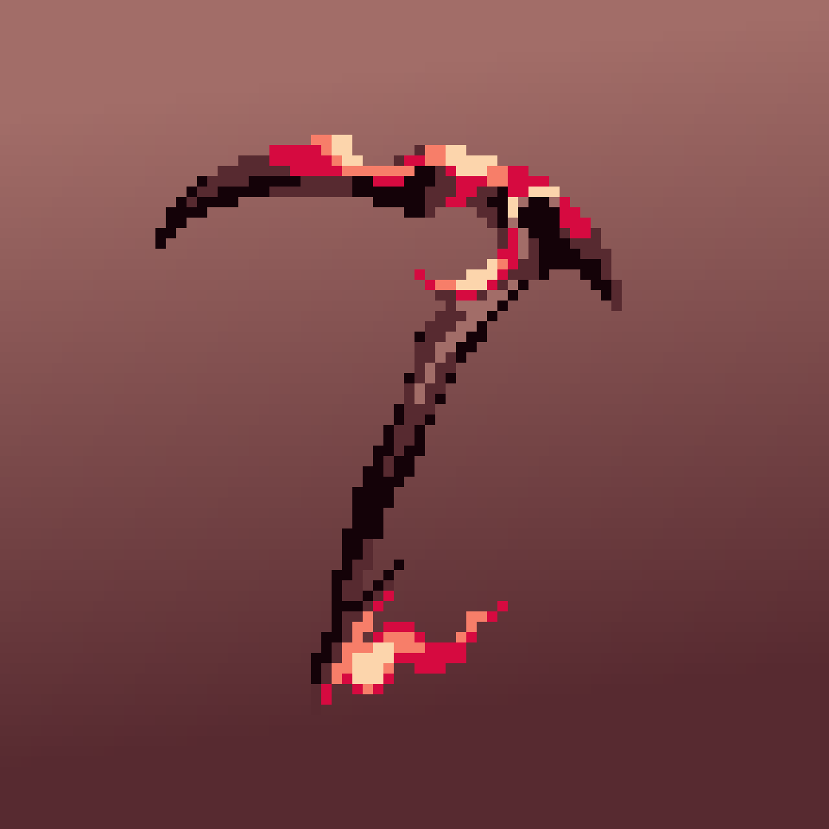 Pixilart - Flaming scythe by Walkimist