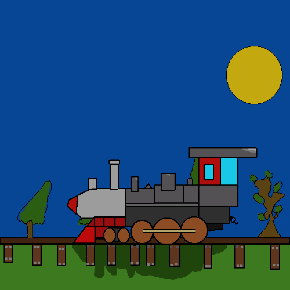 Steam Engine Train Cartoon Gif