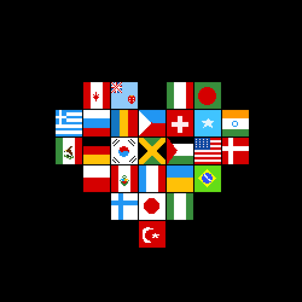 Pixilart - Pixel Flags by heartstopper69