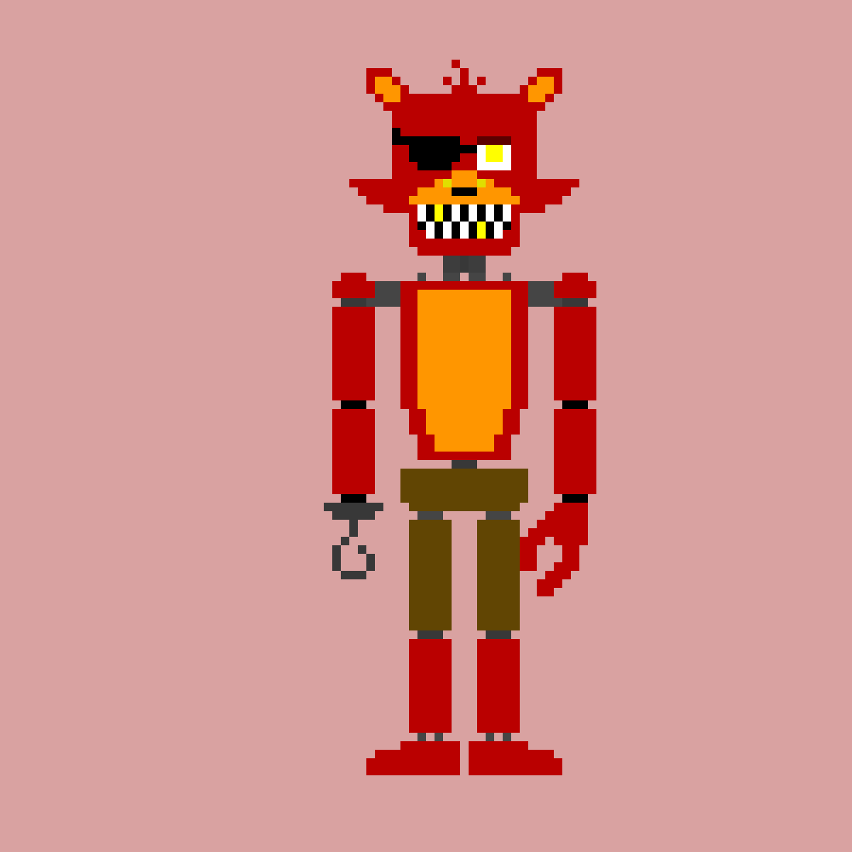 Pixilart - unwithered Foxy by Marker13