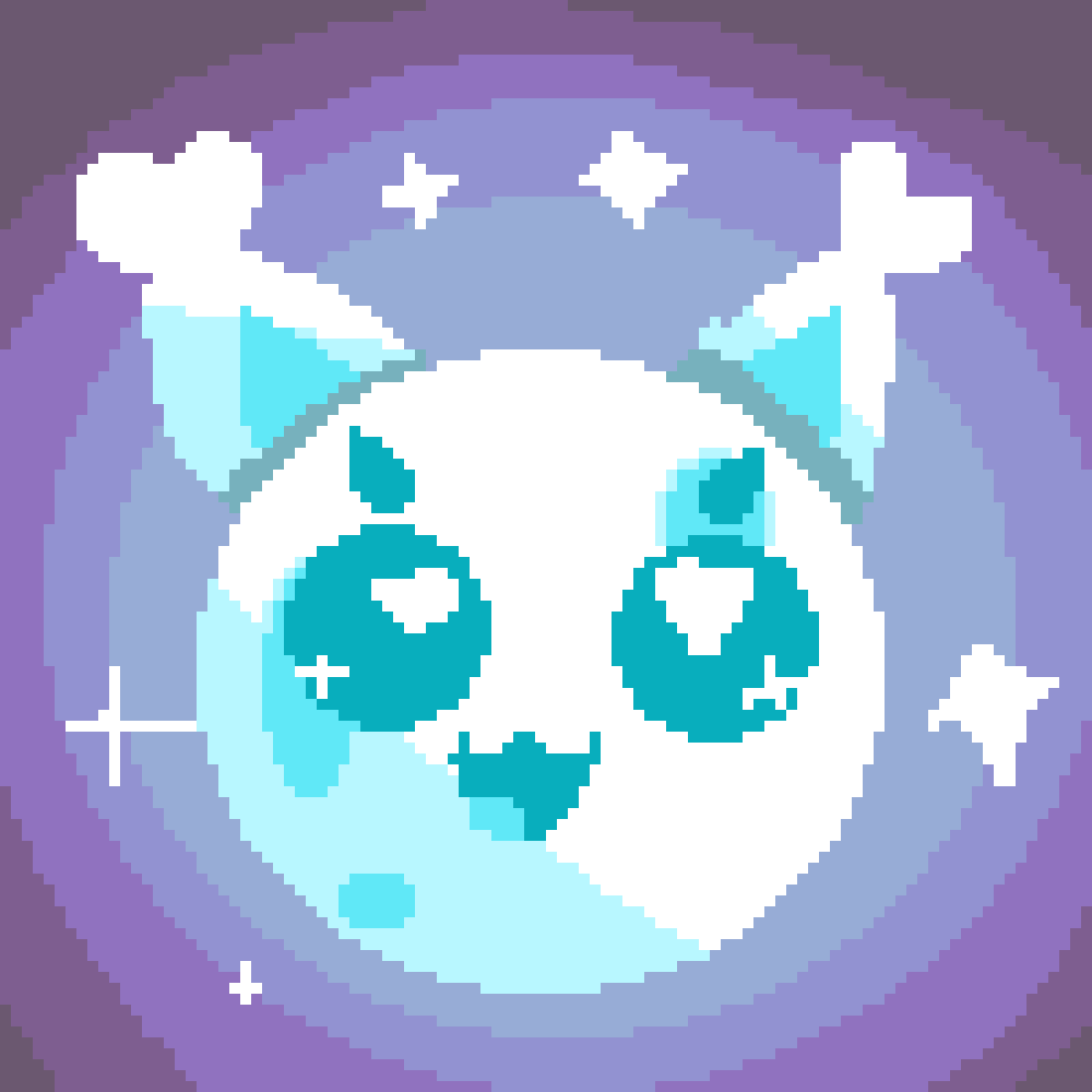 Pixilart - moonlight geometry dash by Axolotl-cat