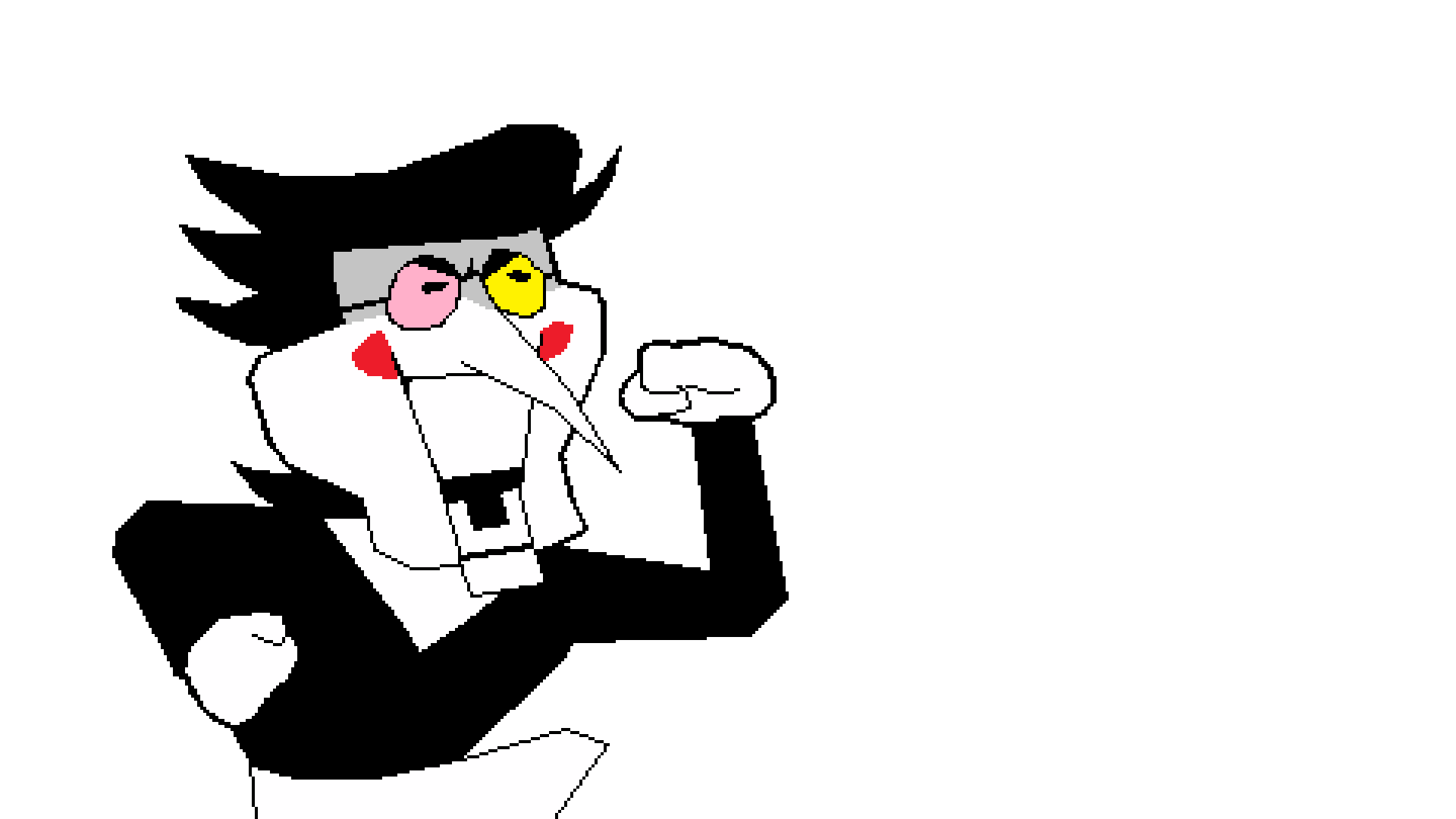 Pixilart - THE FINAL spamton intro redraw by ManOfPipis1997