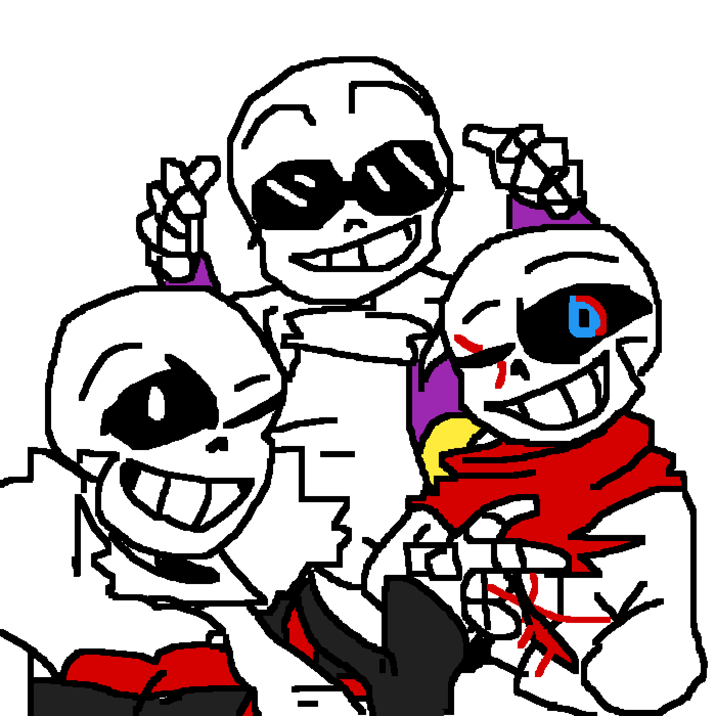 Pixilart - My skeletal oc s by shippingisgay