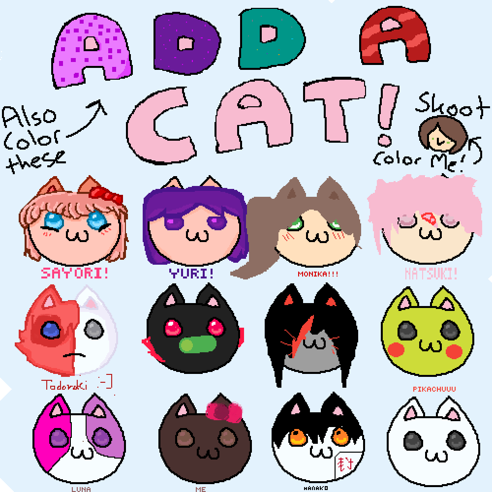 Pixilart - nezuko kitty UWU by Bangchanwife