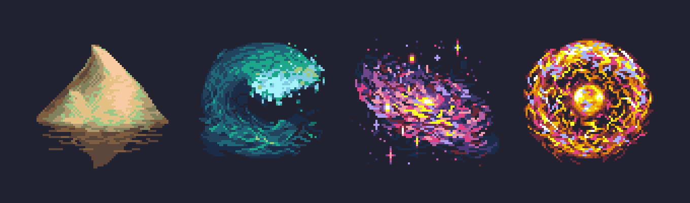 Pixilart - States | 物態 by Amorphous