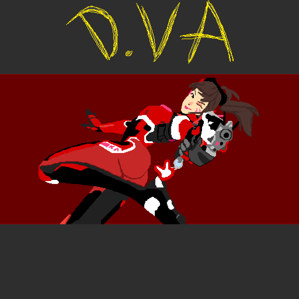 Pixilart - D.VA Red by Tjship