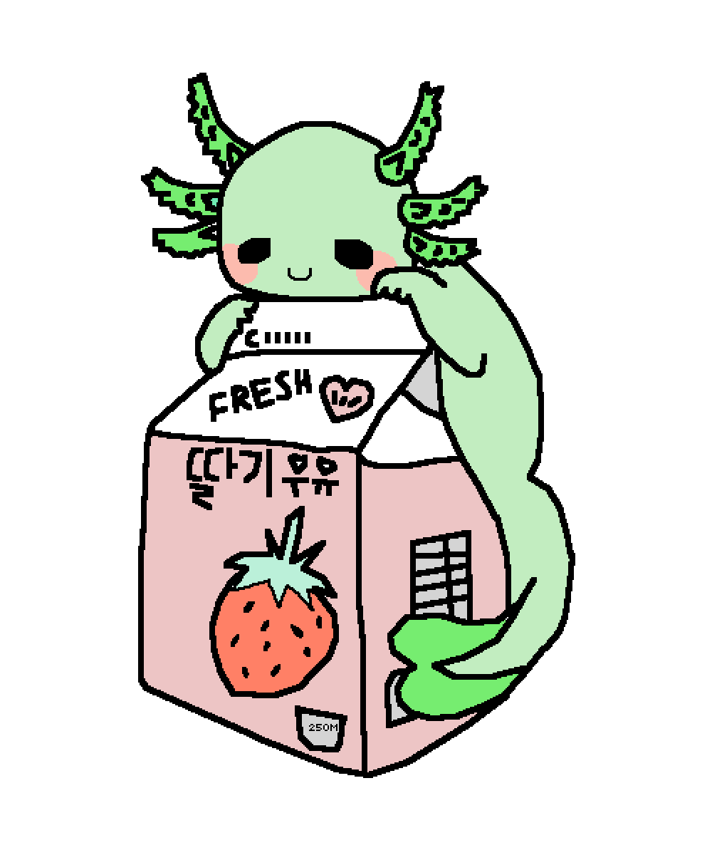 Pixilart - deku axolotl by MrManlyMan