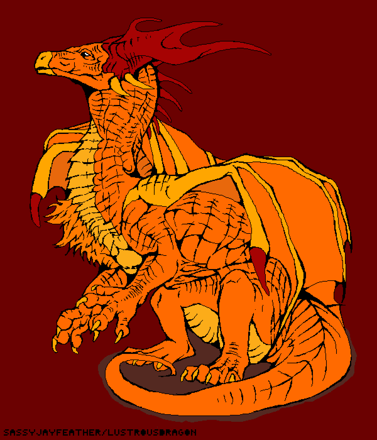 Pixilart - dragona by Sleepypanda11