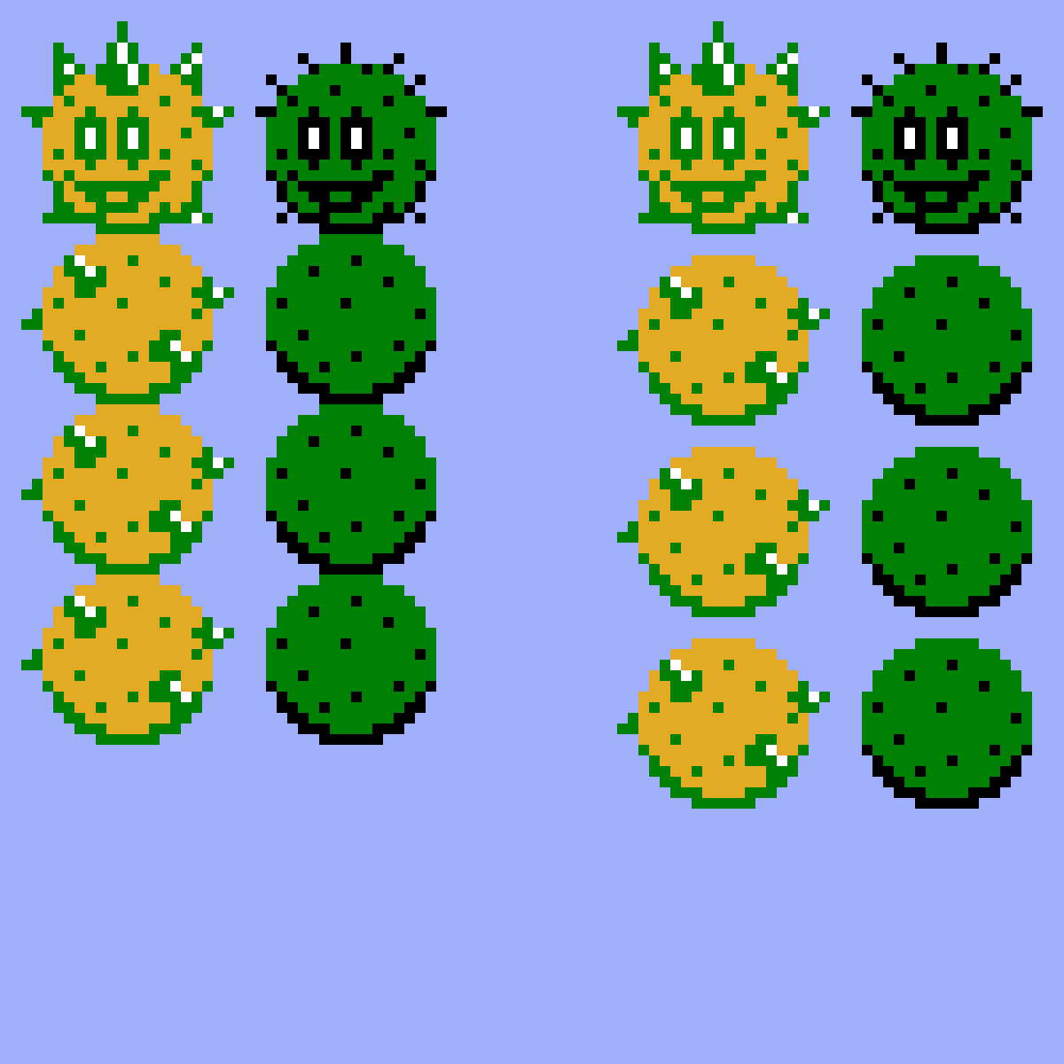 Pixilart - NEW Pokey and Green Pokey Sprites by JamGamerXL