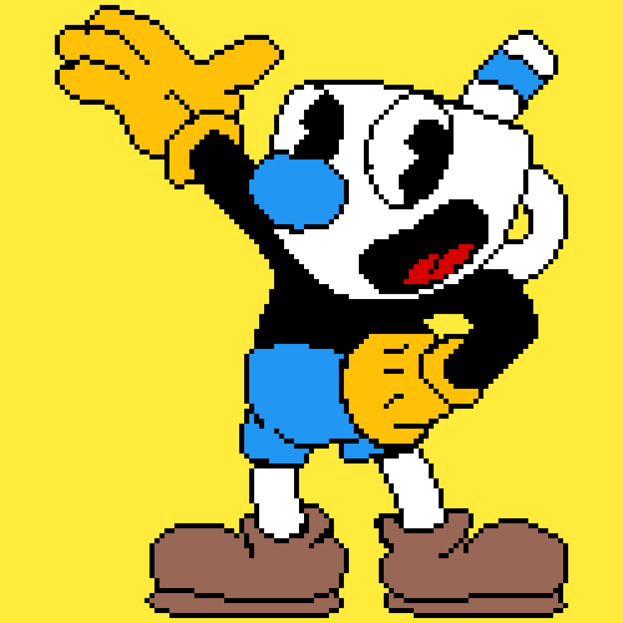 Pixilart - Mugman by EnderNebula