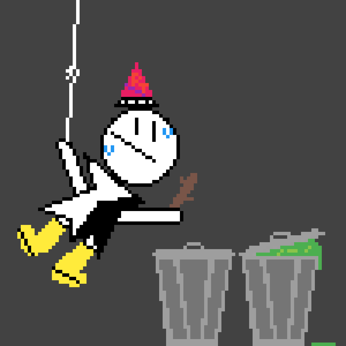 Pixilart - THE TRASH WIZARD by itstherealokso