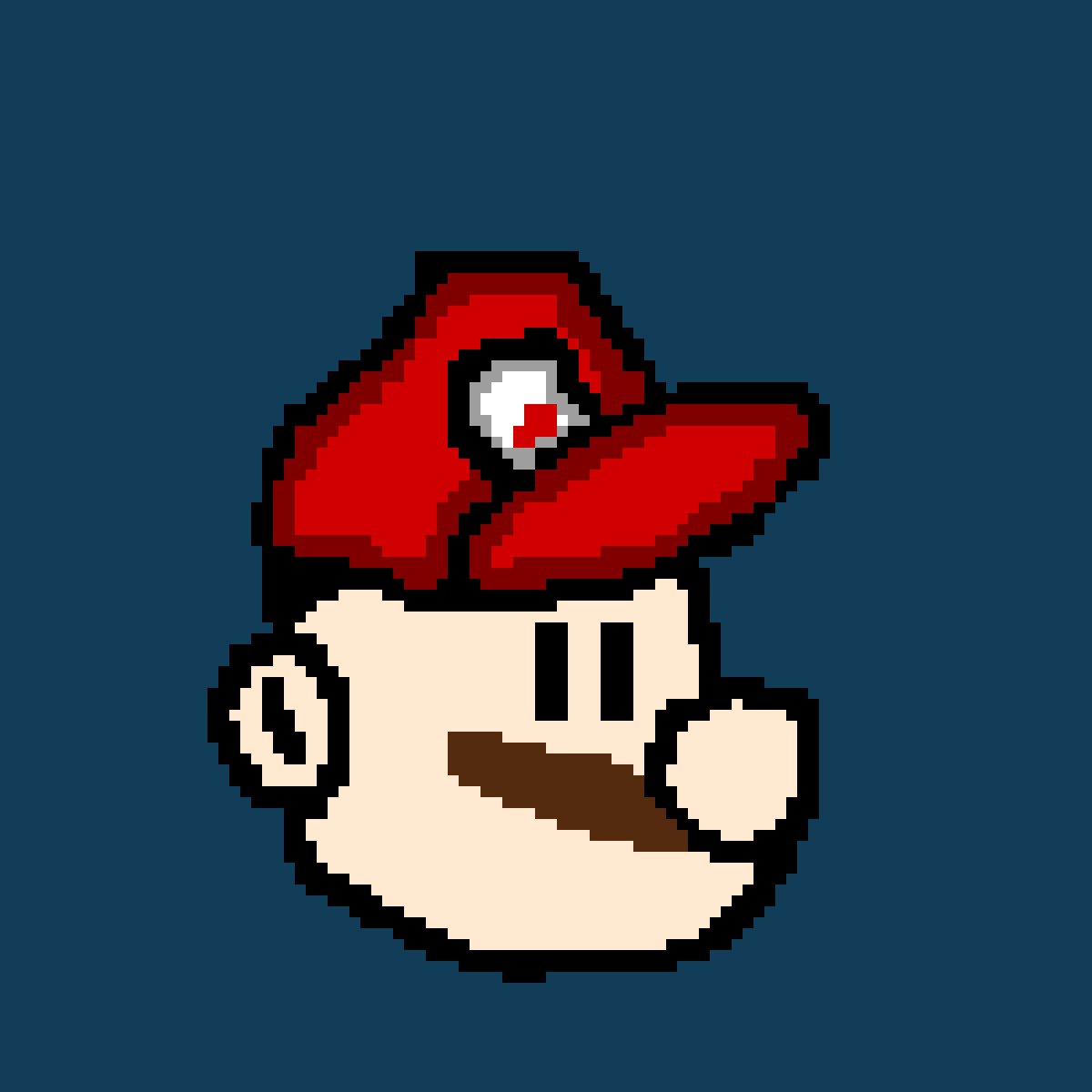 Pixilart - Just your drunk uncle who became mario by WobbaVlone