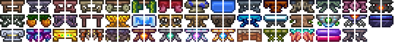 Pixilart - Terraria Tile ID #18 | Work Bench by tSpritesheeter