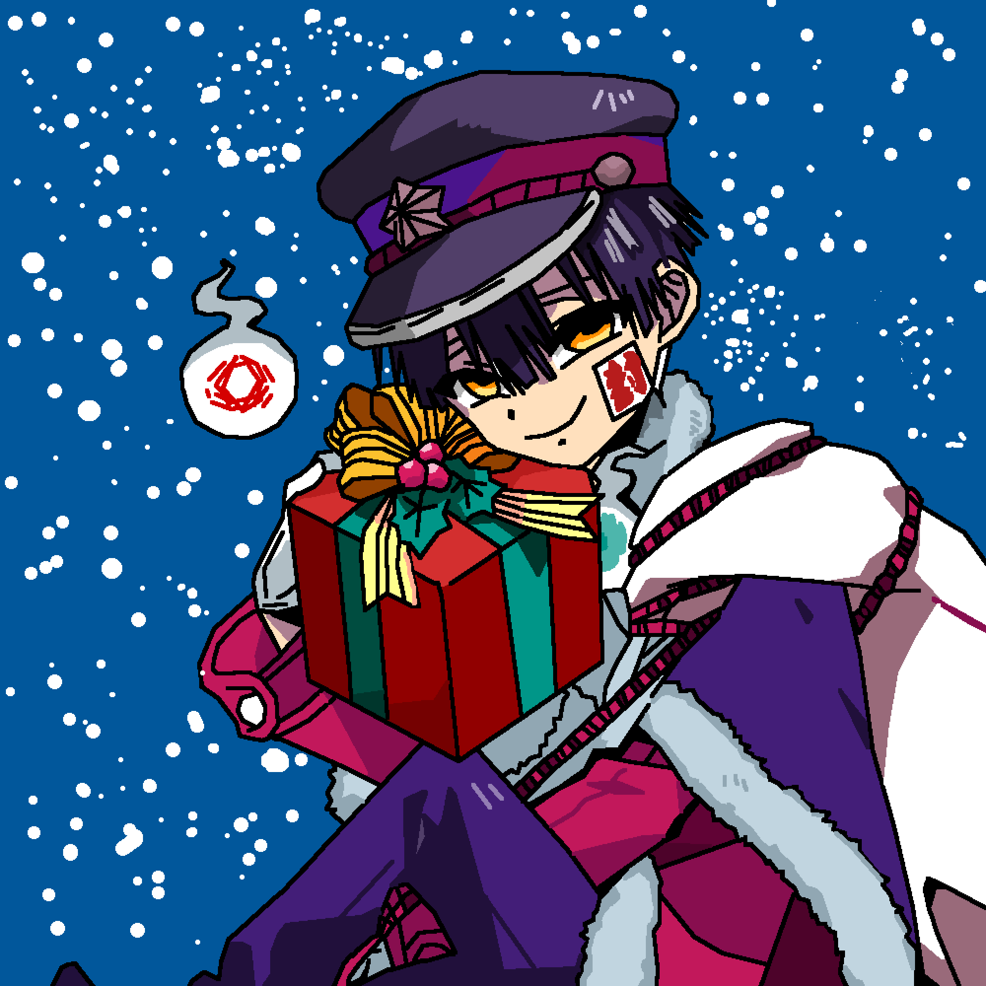Pixilart - Christmas hanako:) by lovelessleaves