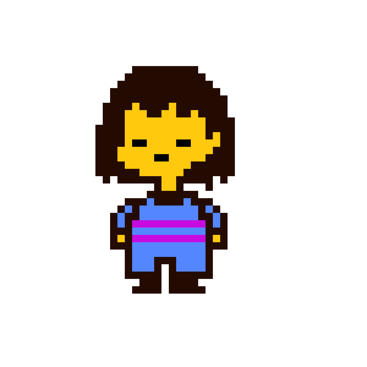 Editing undertale frisk sprite base - Free online pixel art drawing ...