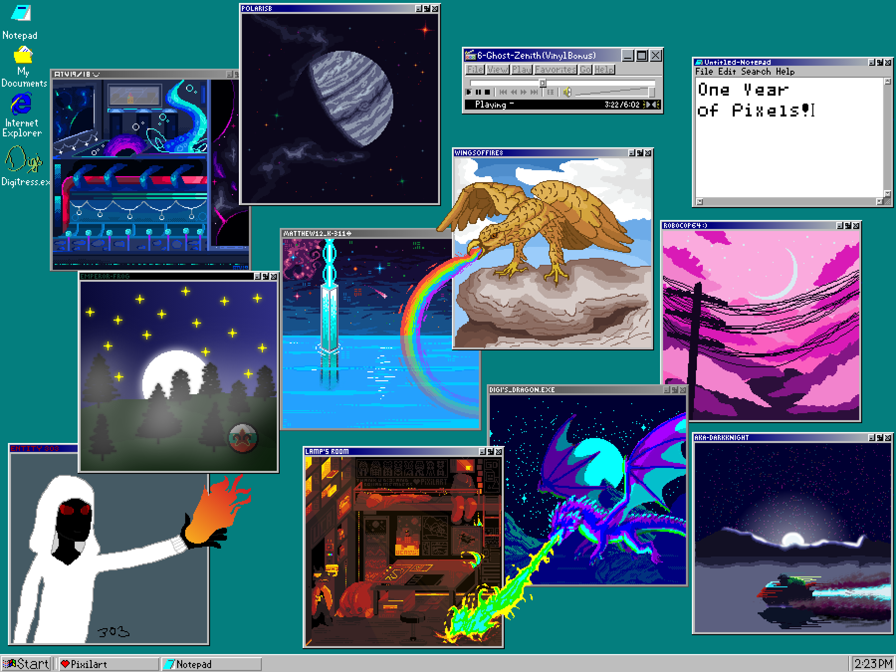 Pixilart - Giant Pixil-versary Collab! by Digitress