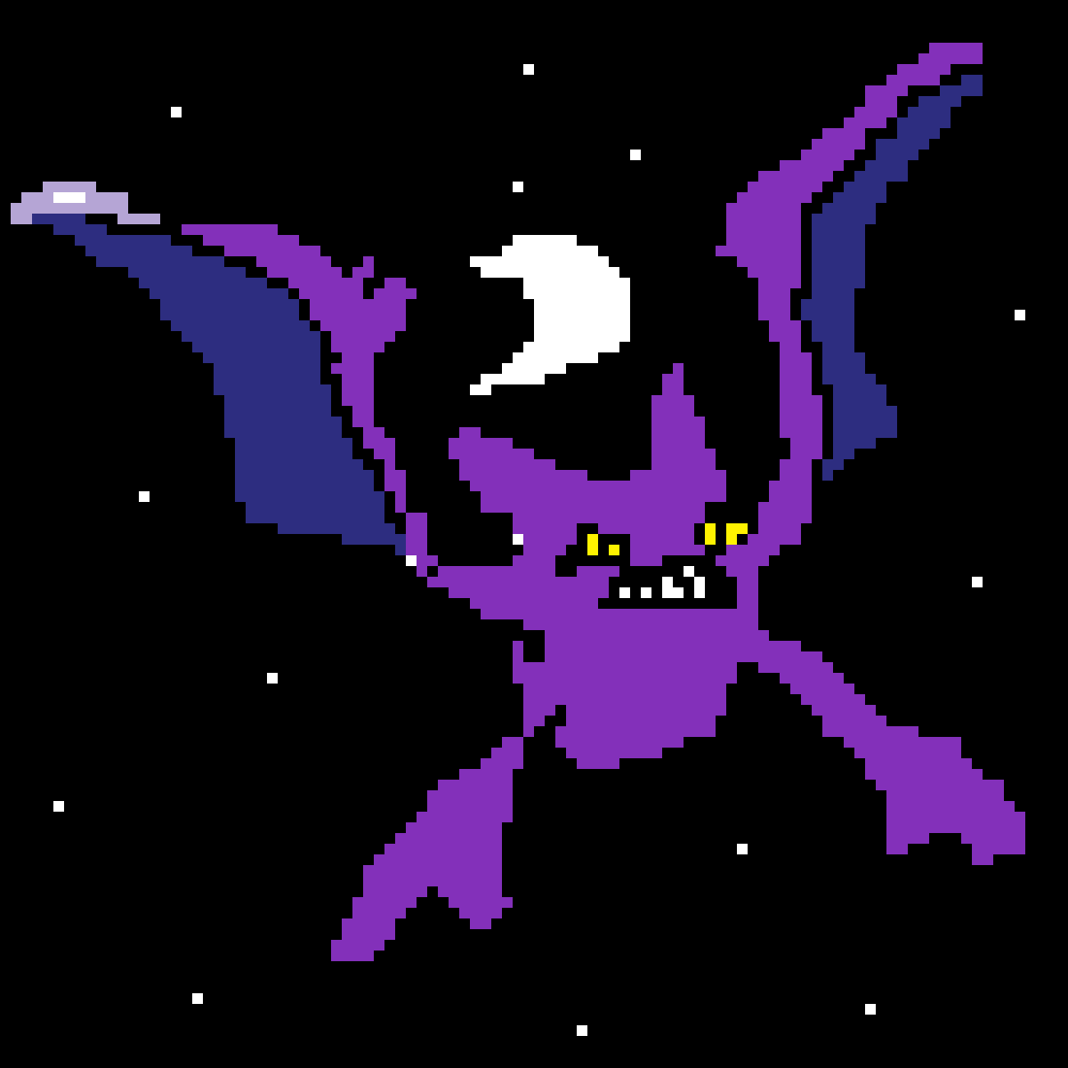 Pixilart - crobat in the night by daketane