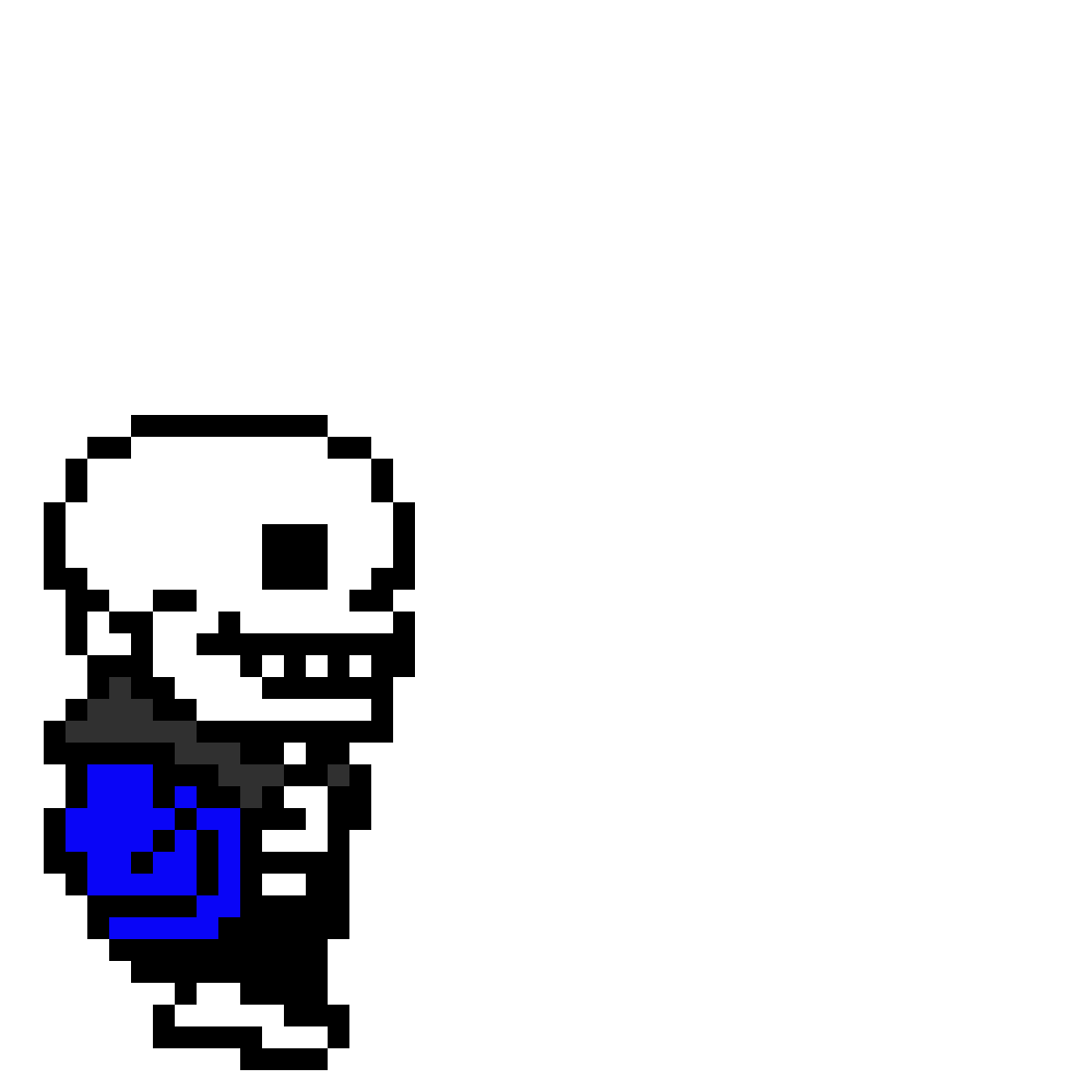 Pixilart - Sans walk sprite slowed by EclipseDrawz