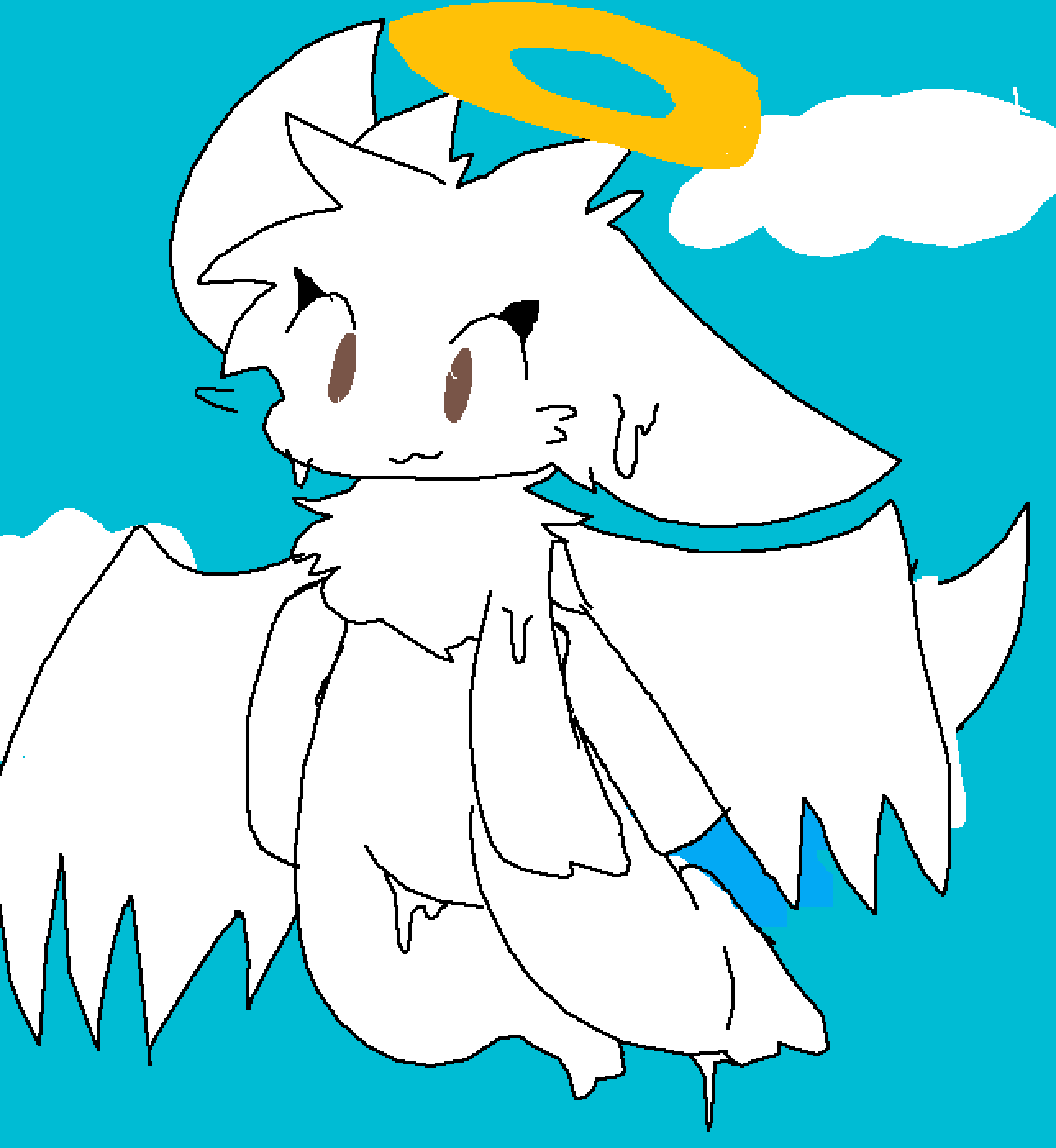 Pixilart - angel transfur by Changed-puro