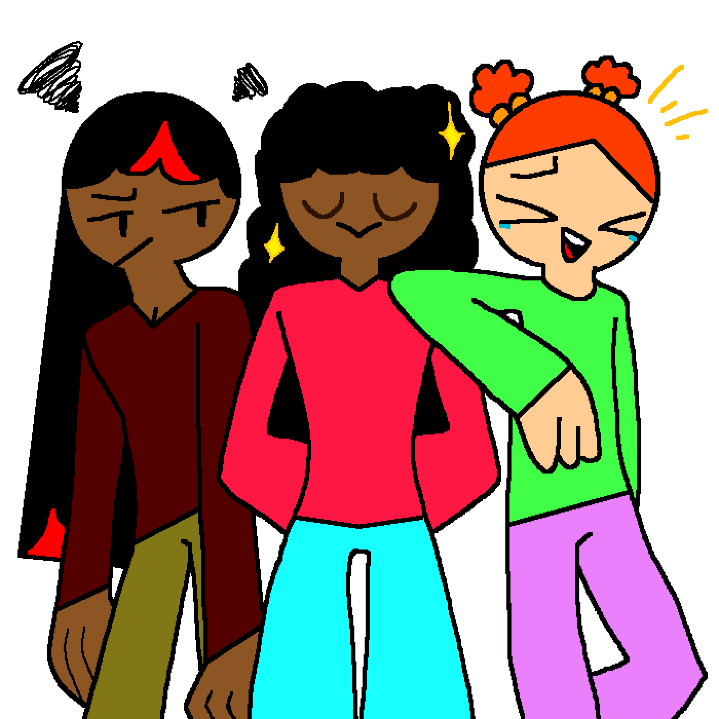 Pixilart - Trio Collab by RyanTheWeirdo