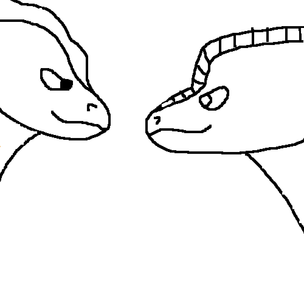 Pixilart - Two dragons base by Hollypaw