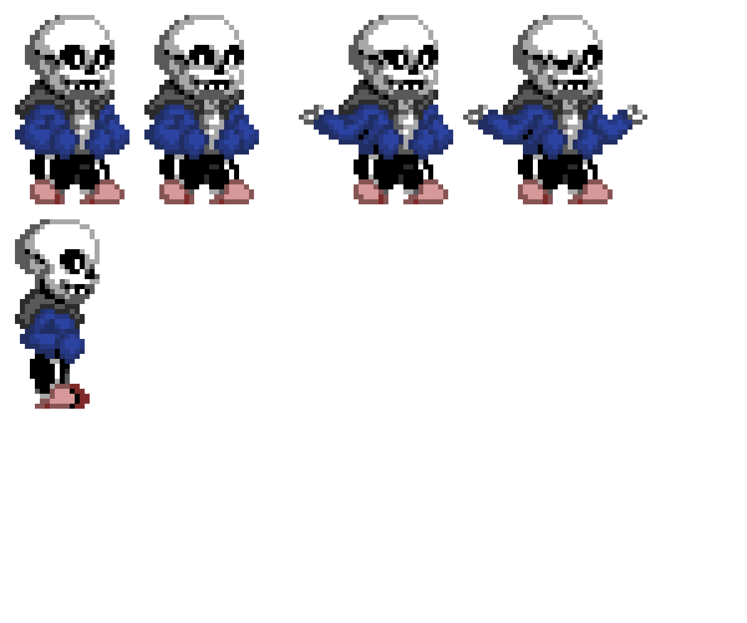 Pixilart - Some Sonic Style Sans Sprites by DblClvrStudios